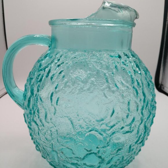 Anchor Hocking | Dining | Anchor Hocking Vintage Aqua Blue Glass Lido ...